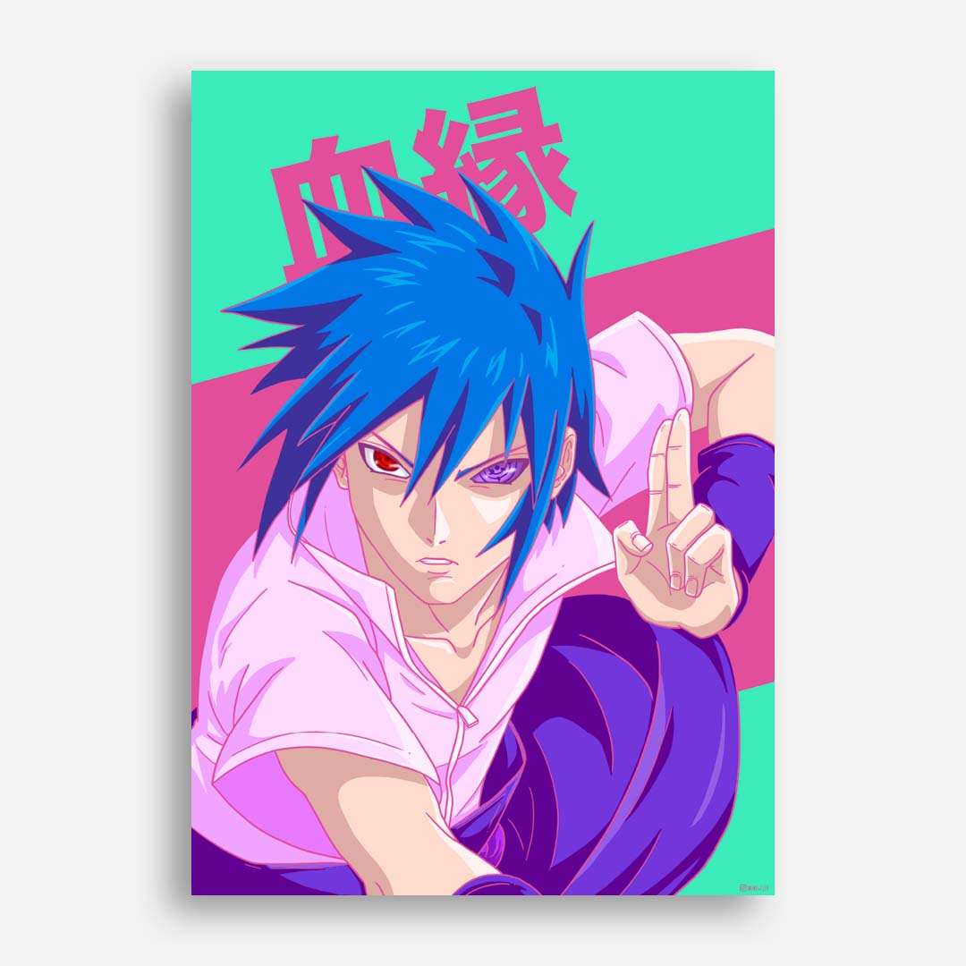 Sasuke Uchiha - Blood Ties Art Print